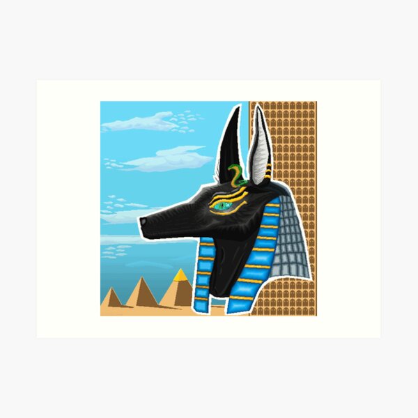 "'Anubis' Pixel Art" Art Print by flappyp | Redbubble