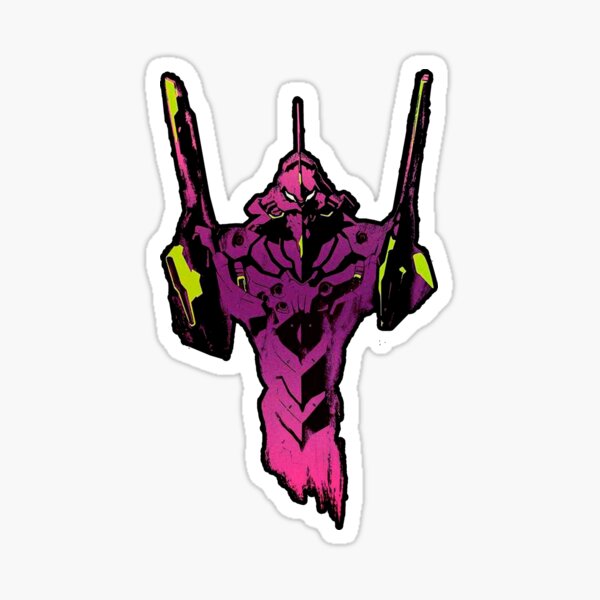 "Evangelion Eva01" Sticker for Sale by terpres | Redbubble