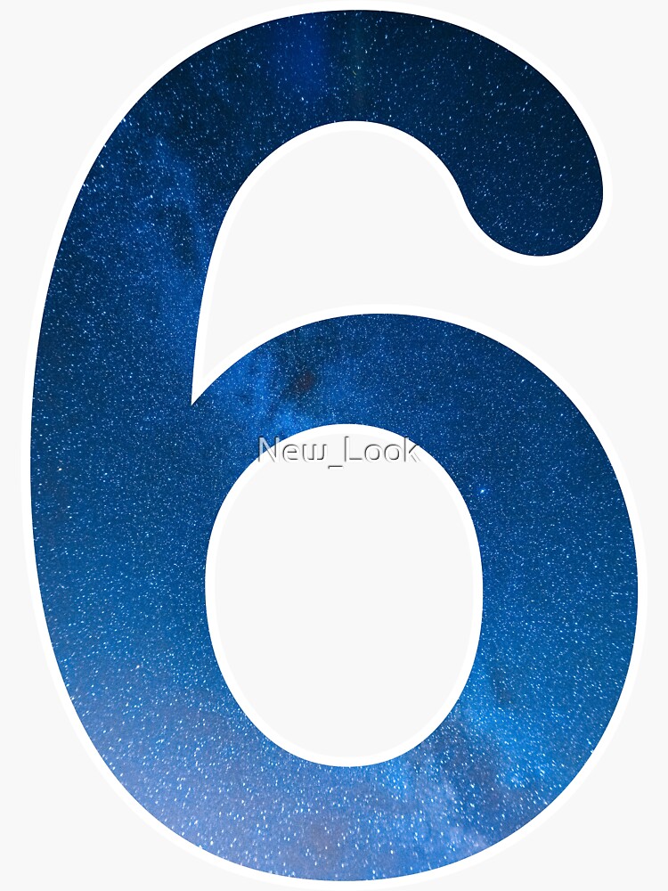 "Number six Space" Sticker by saidbenn | Redbubble