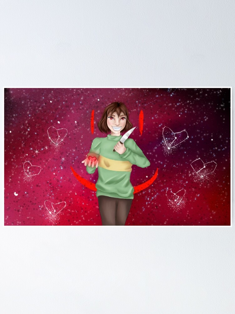 "Chara - Undertale" Poster for Sale by ChocCat | Redbubble