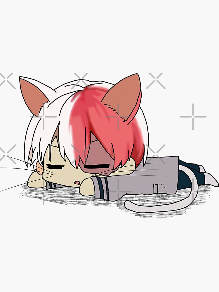 "Sleeping Shoto Todoroki" Sticker by JeremyMoose | Redbubble