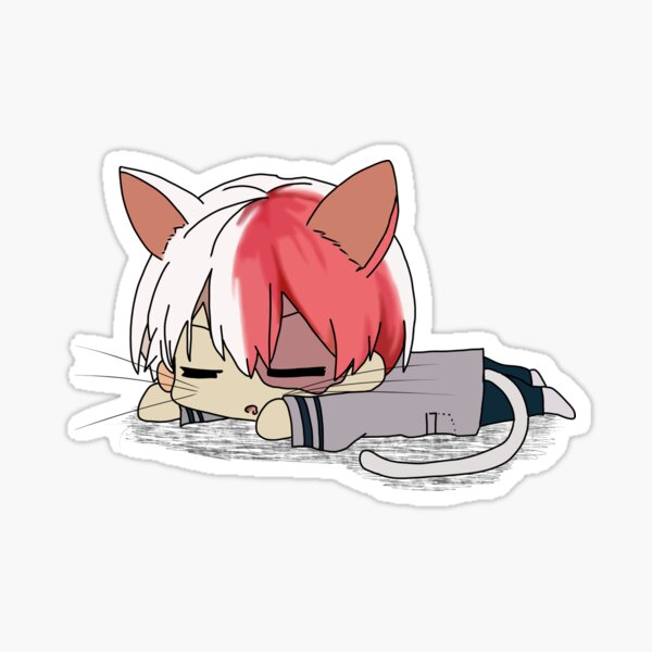 "Sleeping Shoto Todoroki" Sticker by JeremyMoose | Redbubble