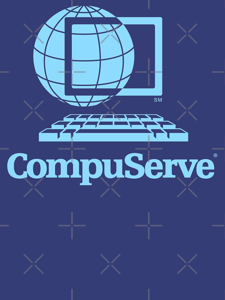 "Compuserve Logo - Lt. Blue" T-shirt by philarego | Redbubble
