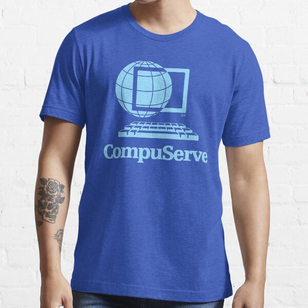 "Compuserve Logo - Lt. Blue" Essential T-Shirt for Sale by philarego ...