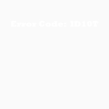 "Error Code ID10T" Essential T-Shirt for Sale by tomj | Redbubble