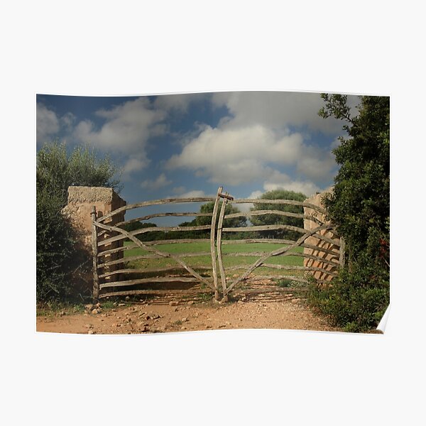 "Traditional Menorcan gate" Poster for Sale by miradorpictures | Redbubble