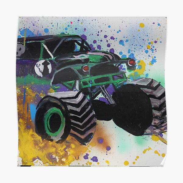 "monster jam" Poster by glennstucki | Redbubble