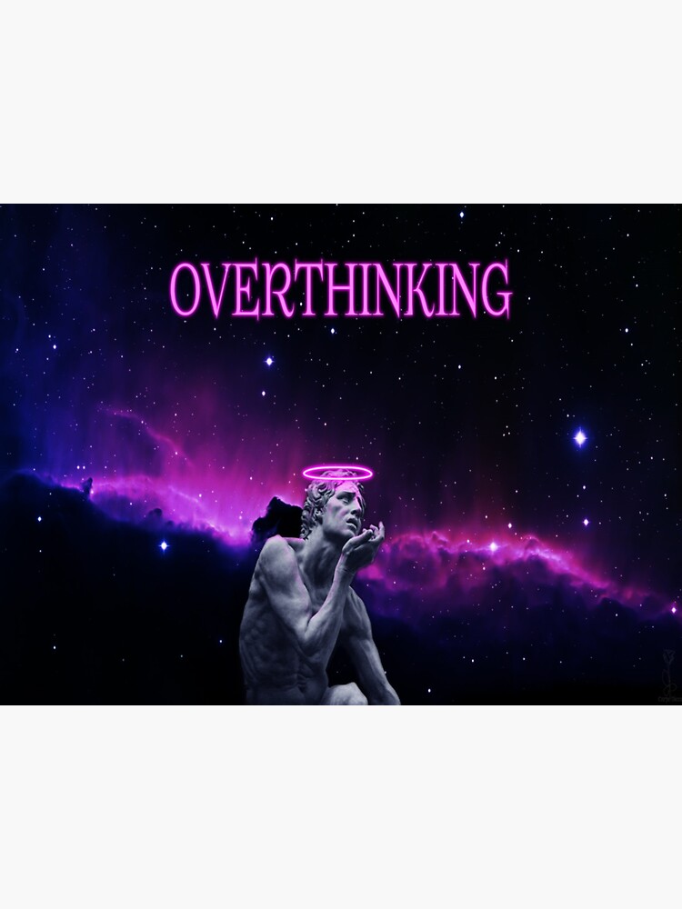 "overthinking aesthetic" Sticker for Sale by Milliyon | Redbubble