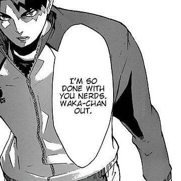 "waka-chan out" Sticker for Sale by awholeidiot | Redbubble