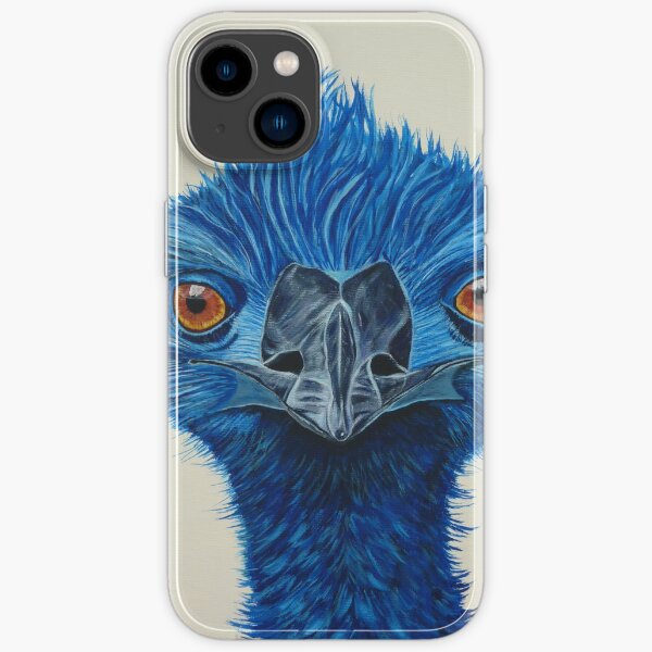 "Punk blue emu bird" iPhone Case for Sale by JulieMatthews21 | Redbubble