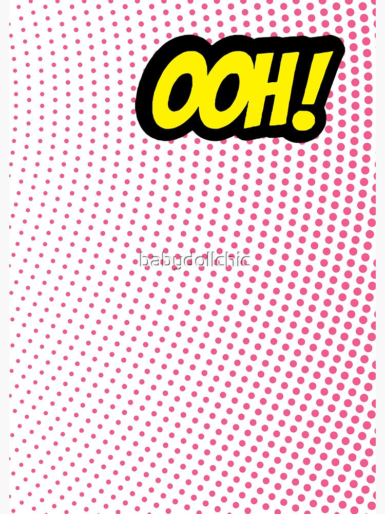 "Ooh Comic Book Effects" Sticker for Sale by babydollchic | Redbubble