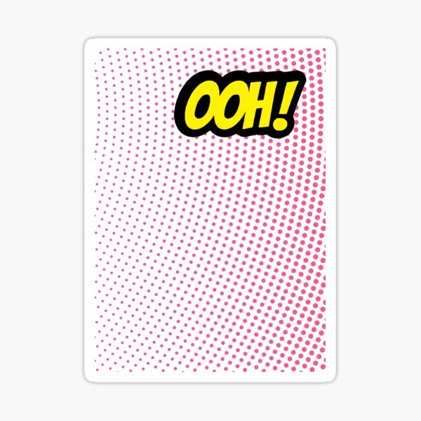 "Ooh Comic Book Effects" Sticker for Sale by babydollchic | Redbubble