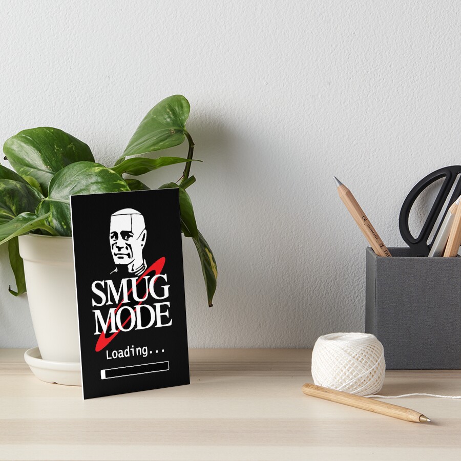 "Smug Mode Smeg Head Red Dwarf Kryten" Art Board Print by arrowroottees ...