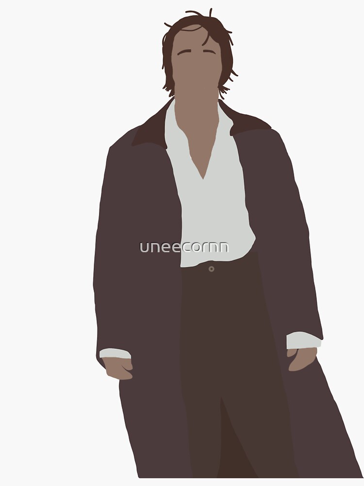 "Pride and Prejudice - Mr. Darcy" Sticker for Sale by uneecornn | Redbubble