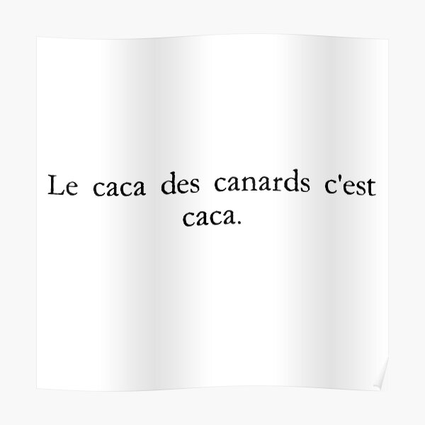 Poster « Kaamelott - Kadoc #16 - Le caca des canards c'est caca. », par ...