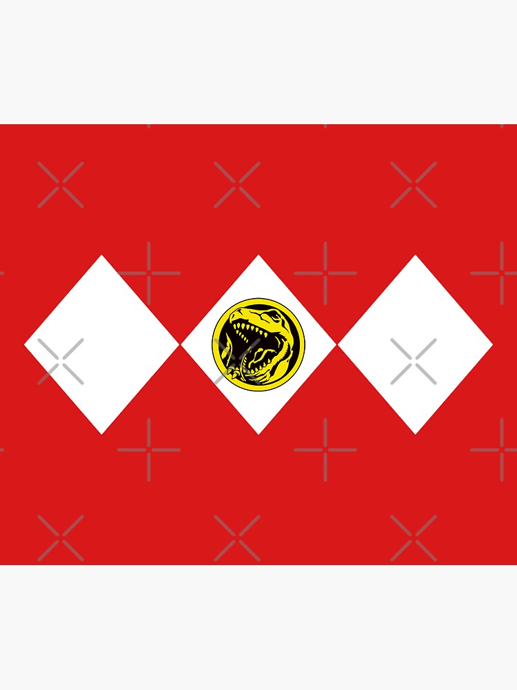 "MMPR Red Ranger With Coin" Sticker for Sale by EstelaGremista | Redbubble