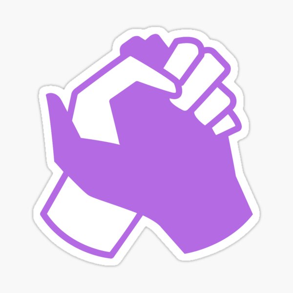 "HELPING HAND" Sticker for Sale by Yalulani | Redbubble