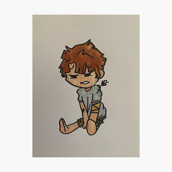 "Roblox bacon Cry Baby OC Anime Sxphiz" Photographic Print for Sale by ...