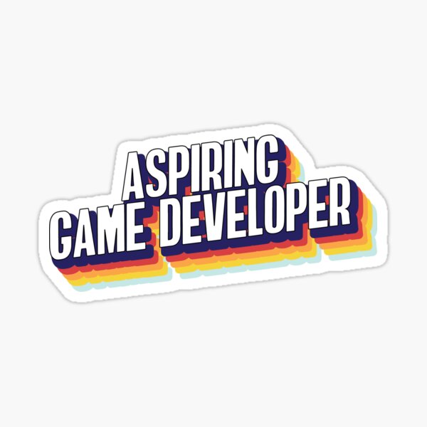 "Aspiring Game Developer" Sticker for Sale by Lightfield | Redbubble