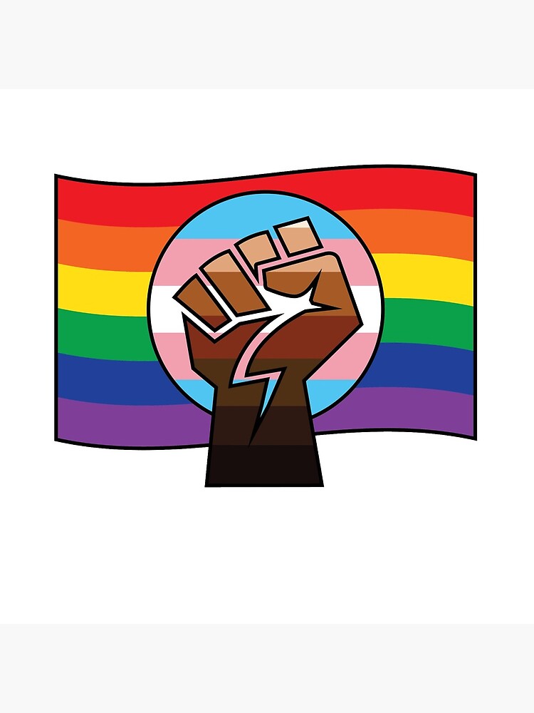 "BLM x Trans x Pride Flag" Acrylic Block for Sale by freeloveapparel ...