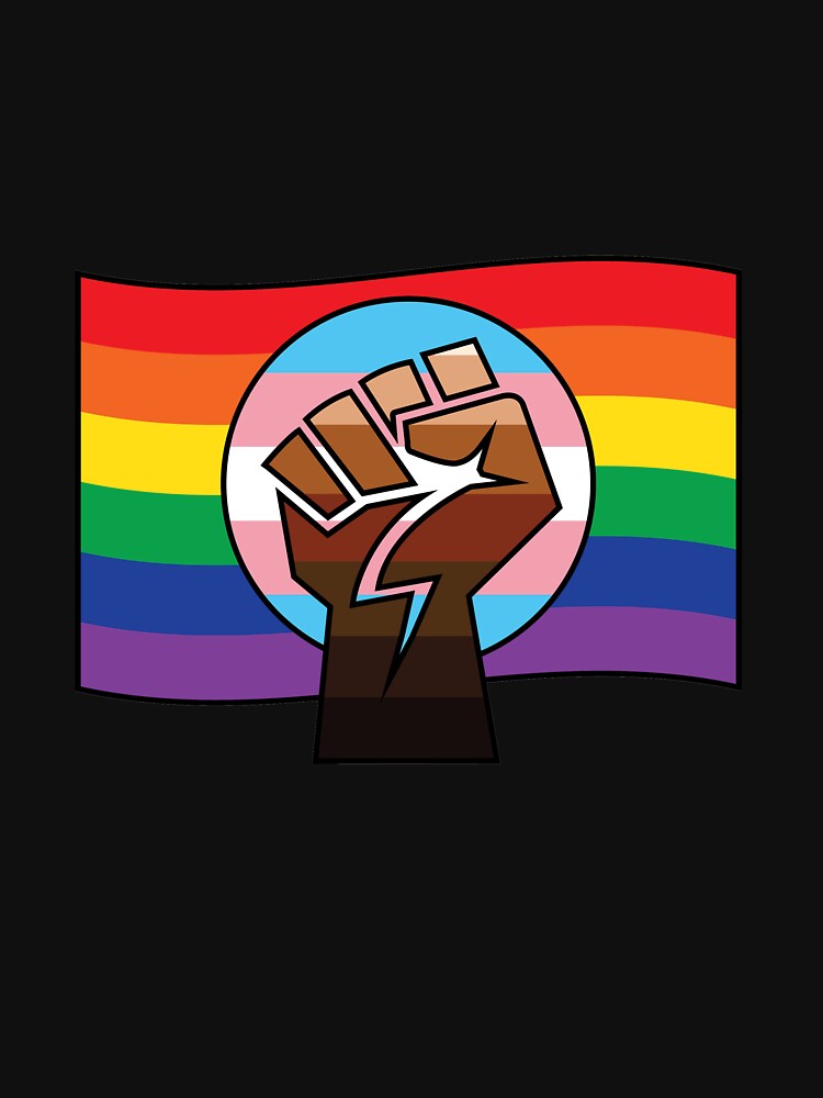 "BLM x Trans x Pride Flag" Active T-Shirt for Sale by freeloveapparel ...