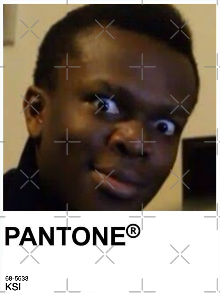 "KSI Pantone Sticker " Sticker for Sale by AnthonySlewh | Redbubble