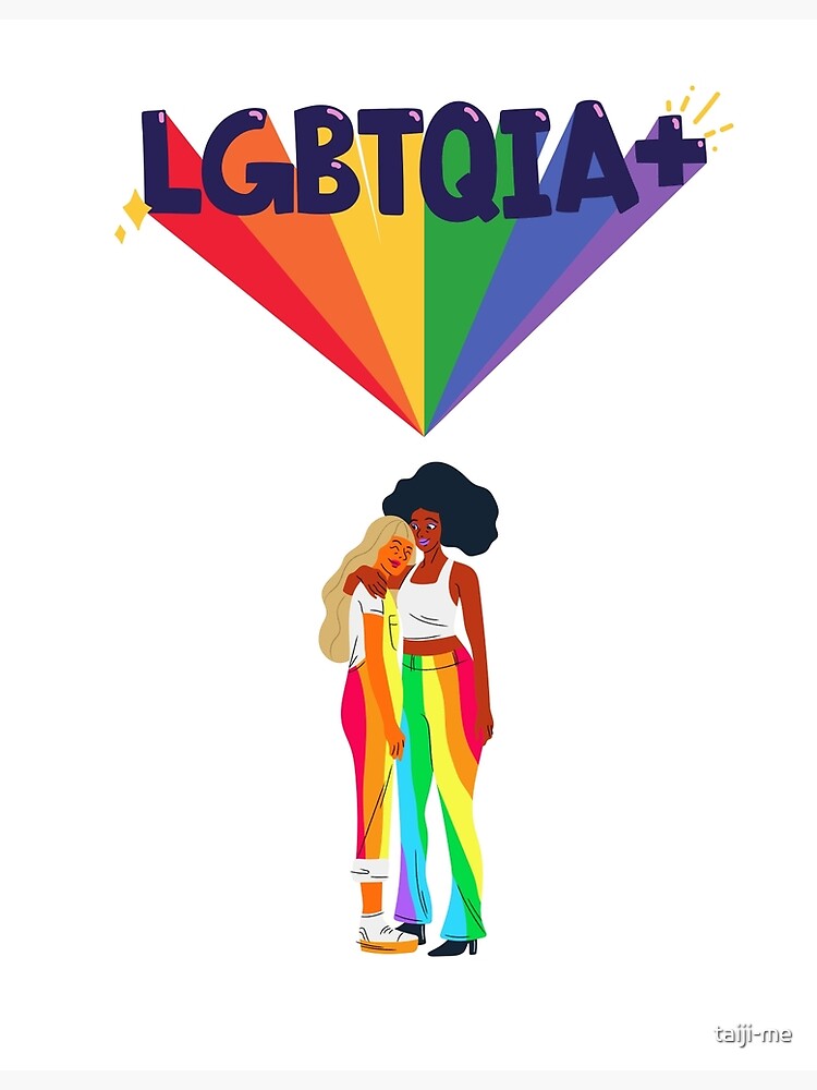 ""LGBTQIA" Colorful Illustrated Graphic Design" Poster by taiji-me ...