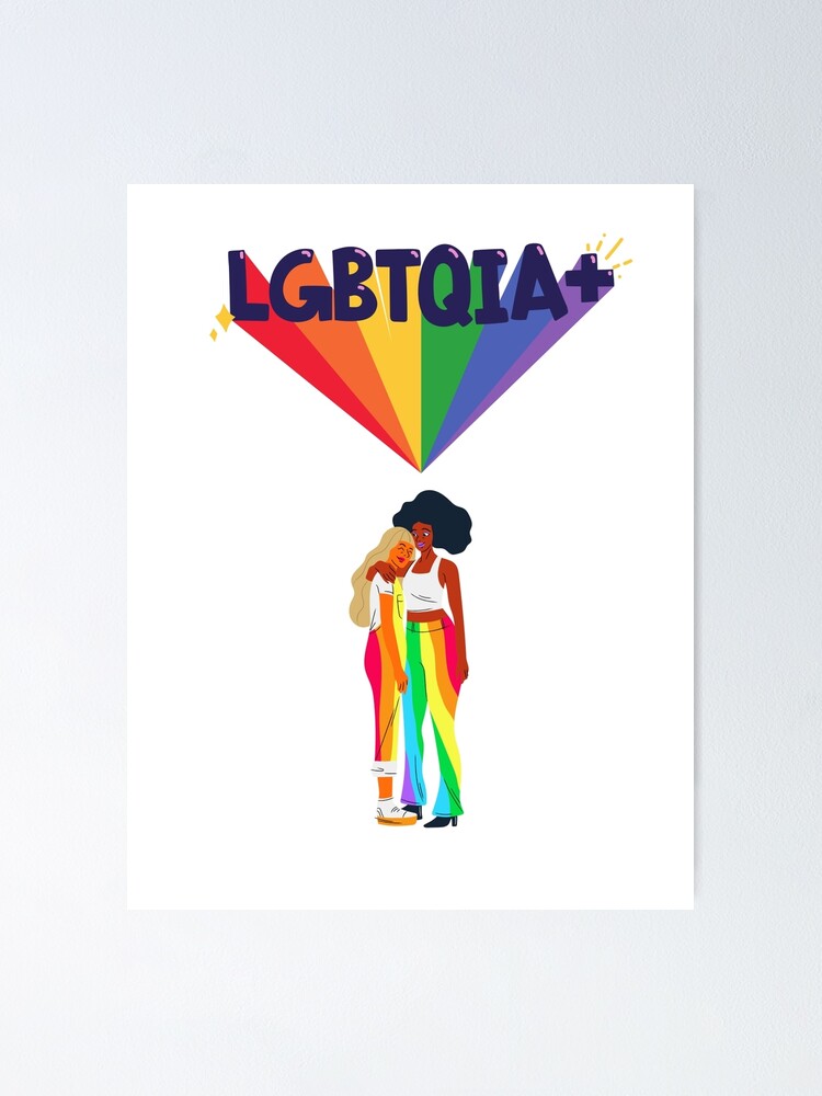 ""LGBTQIA" Colorful Illustrated Graphic Design" Poster by taiji-me ...
