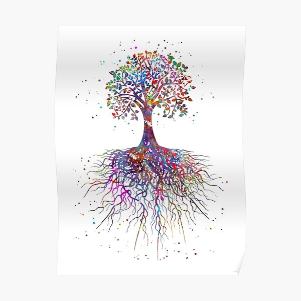 "Tree rooted" Poster by Rosaliartbook | Redbubble