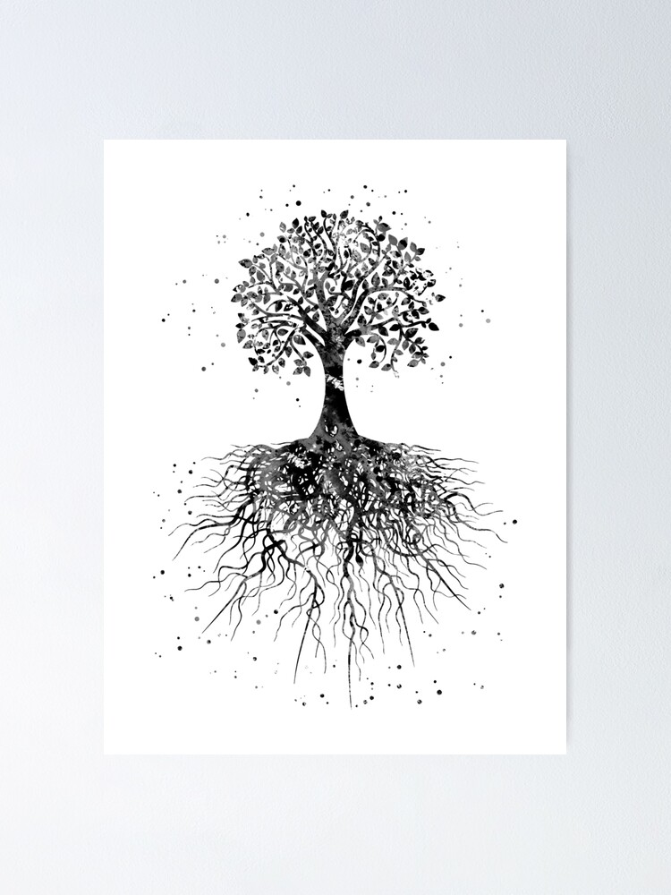 "Tree rooted" Poster by Rosaliartbook | Redbubble