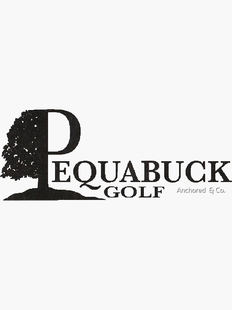 "Pequabuck Golf Club Sticker " Sticker for Sale by mansinone3 | Redbubble