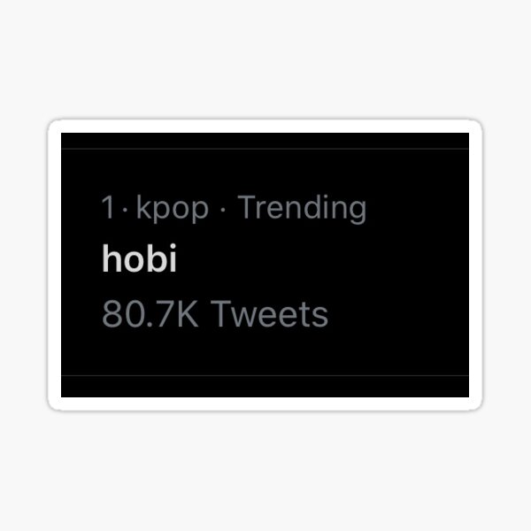 "hobi best boy sticker " Sticker for Sale by angelkosmos | Redbubble