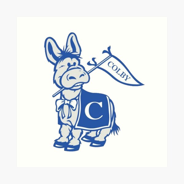 "Colby College Mule Mascot" Art Print for Sale by mayaf08 | Redbubble
