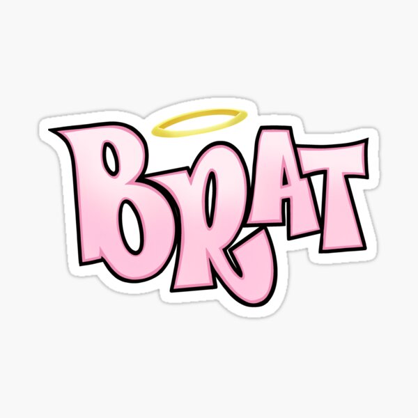 "bratz - brat cute angel sarcastic logo" Sticker for Sale by ...