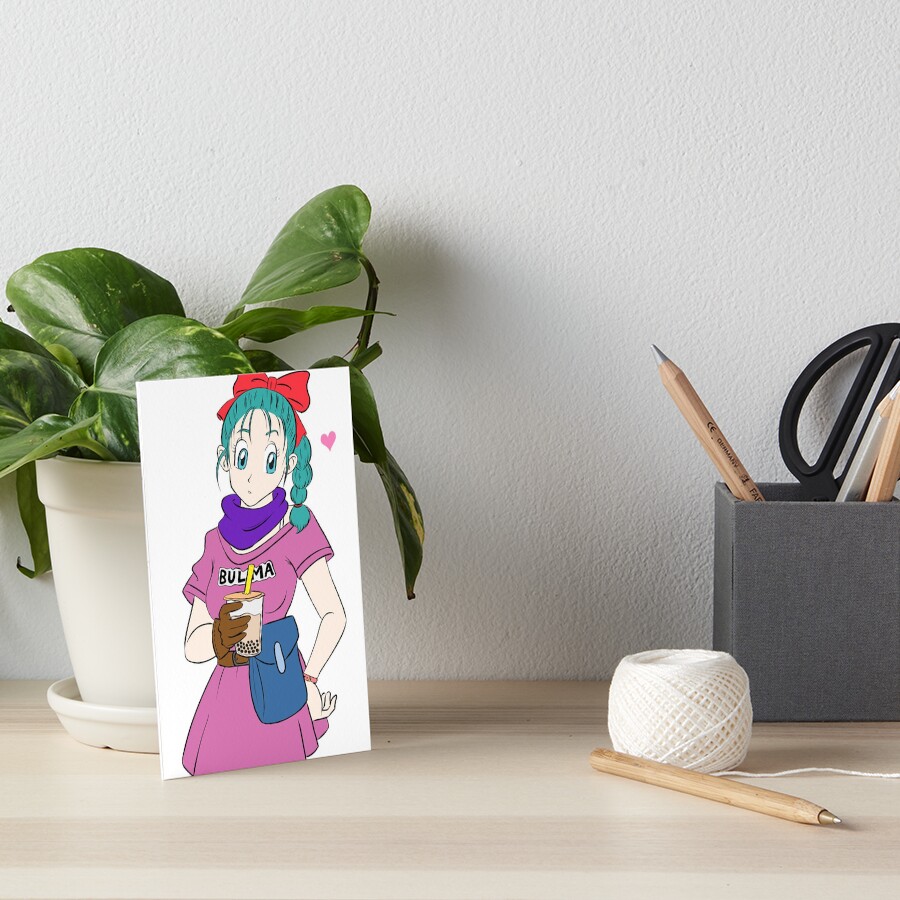 "Bulma Bubble Tea" Art Board Print by essimora88 | Redbubble