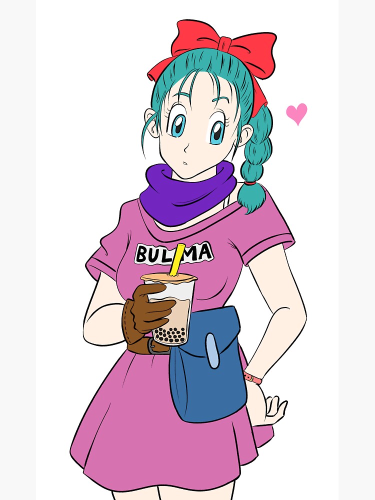 "Bulma Bubble Tea" Sticker for Sale by essimora88 | Redbubble