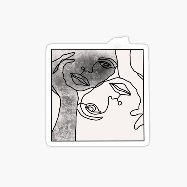 "Heads Leaning" Sticker by stckrs4justice | Redbubble