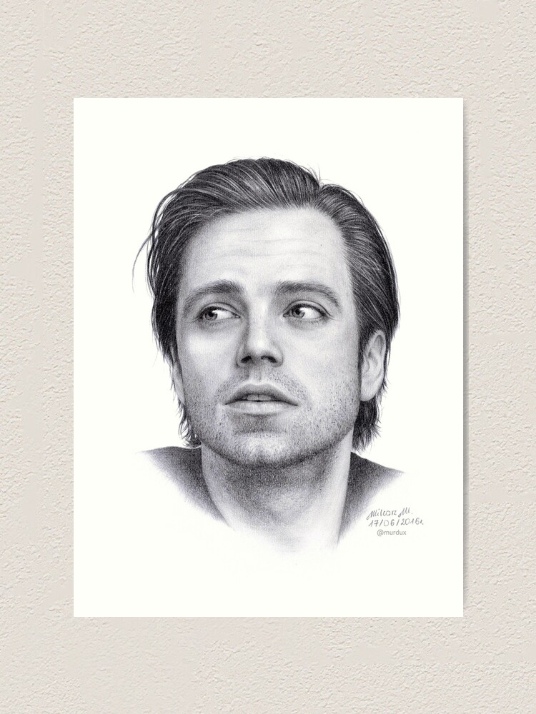 "Sebastian Stan portrait" Art Print for Sale by murdux | Redbubble