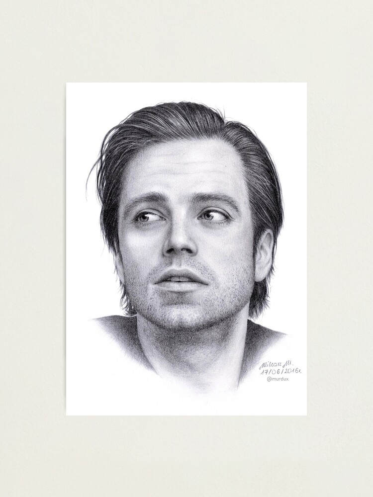"Sebastian Stan portrait" Photographic Print by murdux | Redbubble