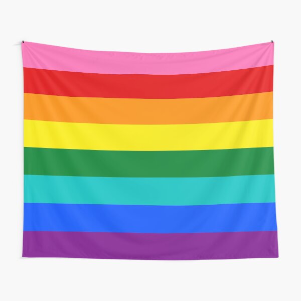 Original 1978 Gilbert Baker 8 Stripes Rainbow Flag Lgbtq Pride