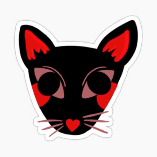 "Goth Kitty" Sticker by GwenStyx | Redbubble