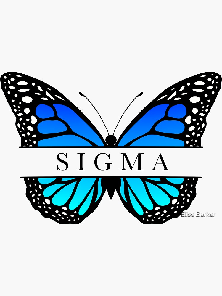 "Sigma Butterfly" Sticker by elisebarker | Redbubble