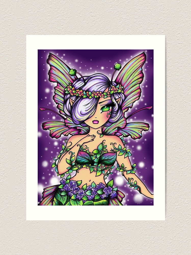"Faye Fairy Mythical Maidens Fantasy Artwork Hannah Lynn" Art Print by ...
