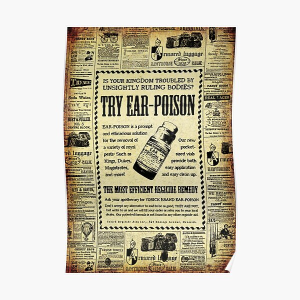 "Ear Poison Advertisement" Poster by LGuzzo | Redbubble