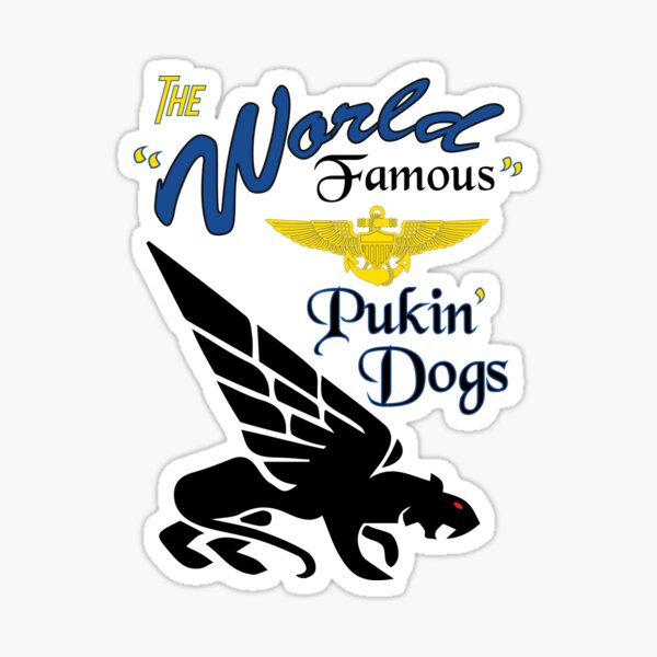 "The World Famous Pukin Dogs" Sticker for Sale by imagecrafting | Redbubble