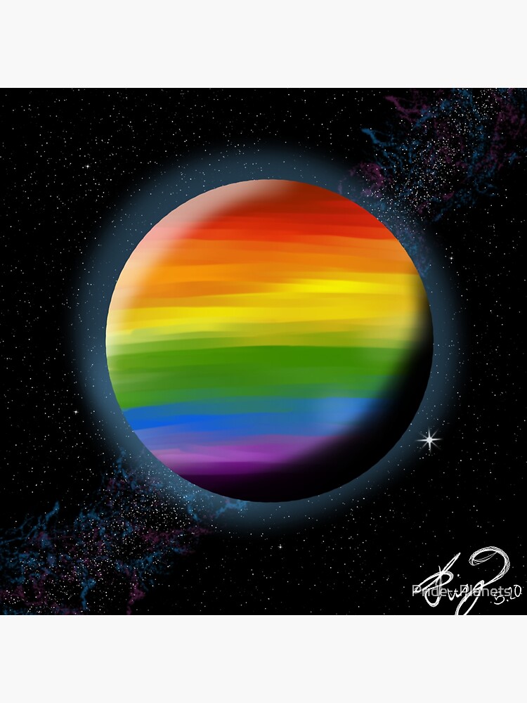 "Rainbow Flag Planet and Galaxy" Sticker for Sale by Pride--Planets ...