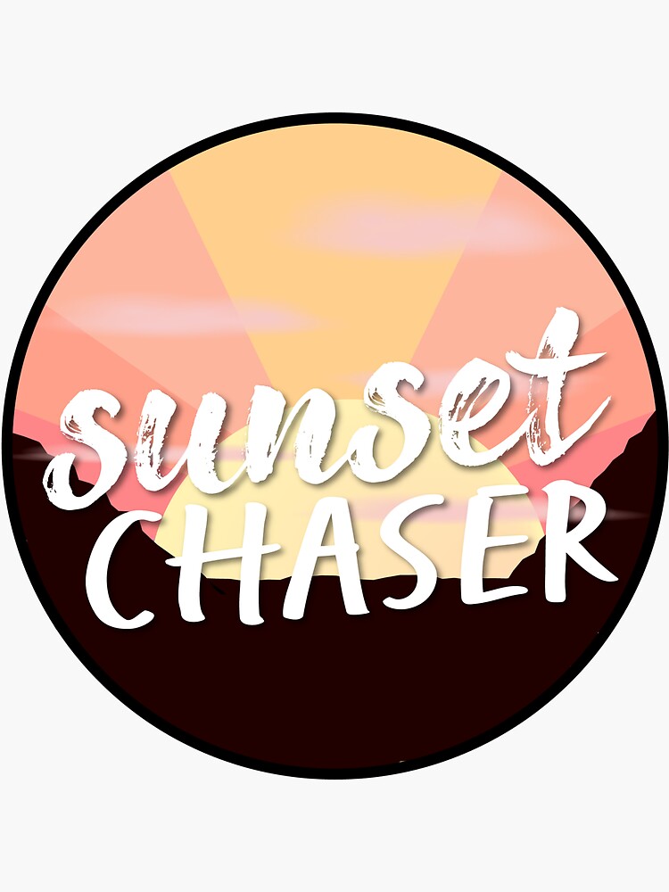 "Sunset Chaser Sticker" Sticker for Sale by csph08 | Redbubble