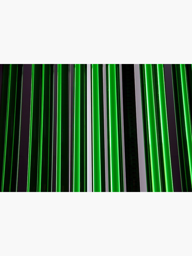 "Green Neon Bars" Sticker for Sale by ValentinoVisent | Redbubble