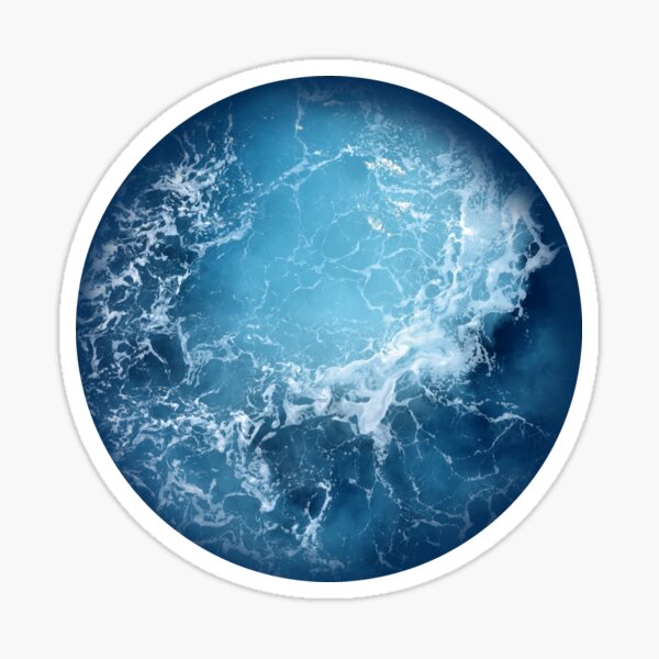 "Tides in the Full Moon" Sticker by CreativeSalad | Redbubble