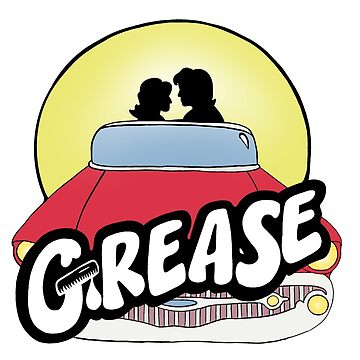 "Grease logo" Sticker for Sale by Impala2y5 | Redbubble
